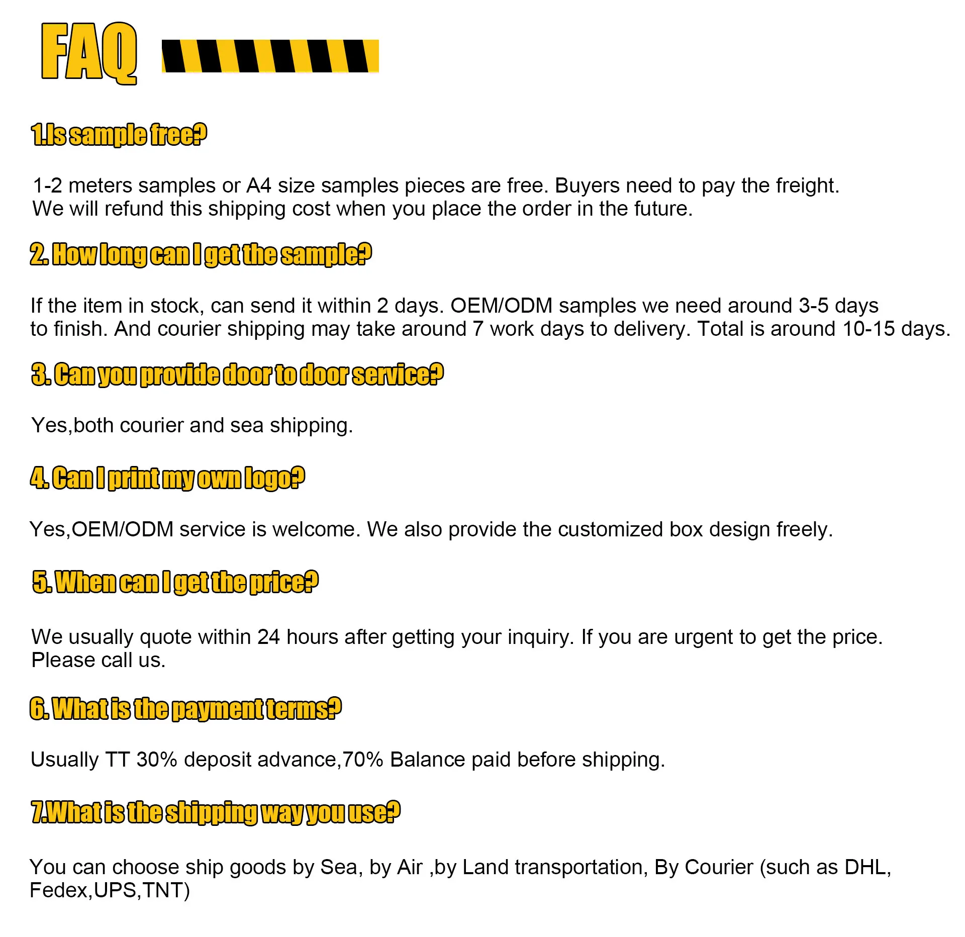 High Visibility Chevron Safety Marking Stickers for Trucks