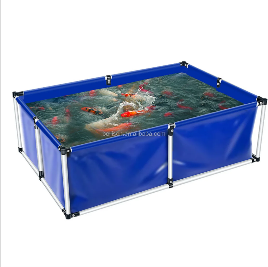 Customized Size Flexible PVC Frame Collapsible Fish Tank PVC Tarpaulin ...