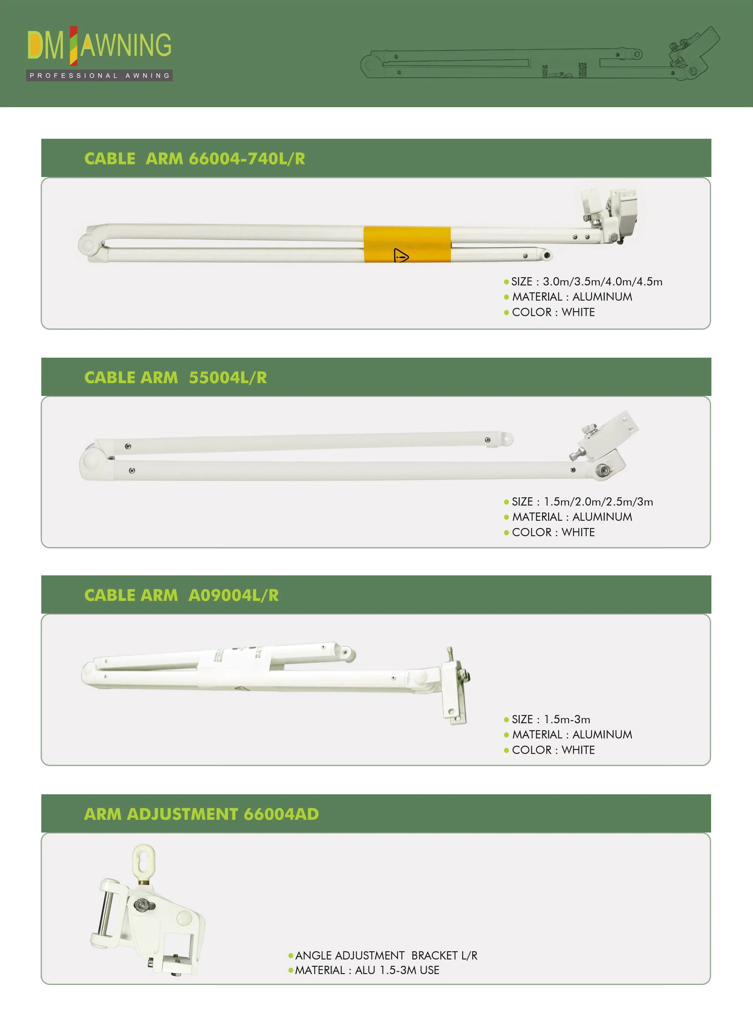 Aluminum Awning Retract Awning Arm Retractable Awning - Buy Retractable ...