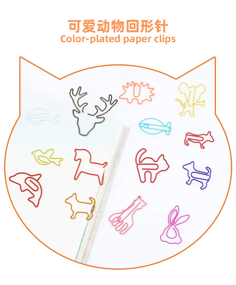 Wholesale OEM Animal Shape Paper Clips - PET Coated Iron Wire