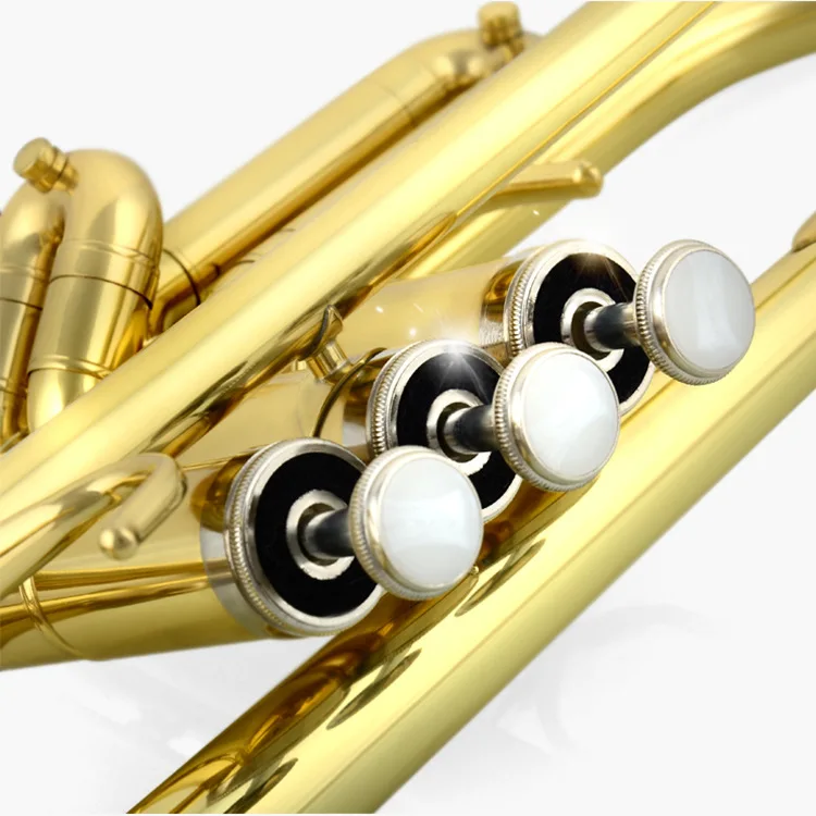 Wholesale Beginner 3 Key Trumpet Standard Set Bb Yellow Brass Trumpet ...