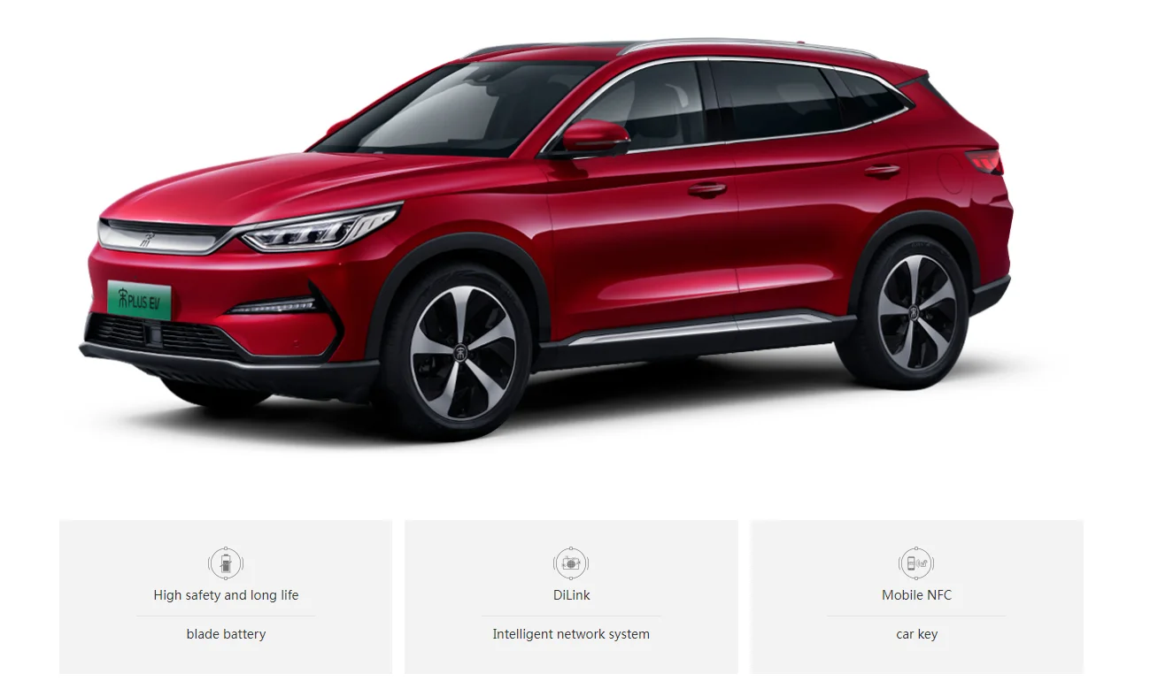 New Energy Vehicle Byd Song Plus Ev Exalted Version Black High-speed ...