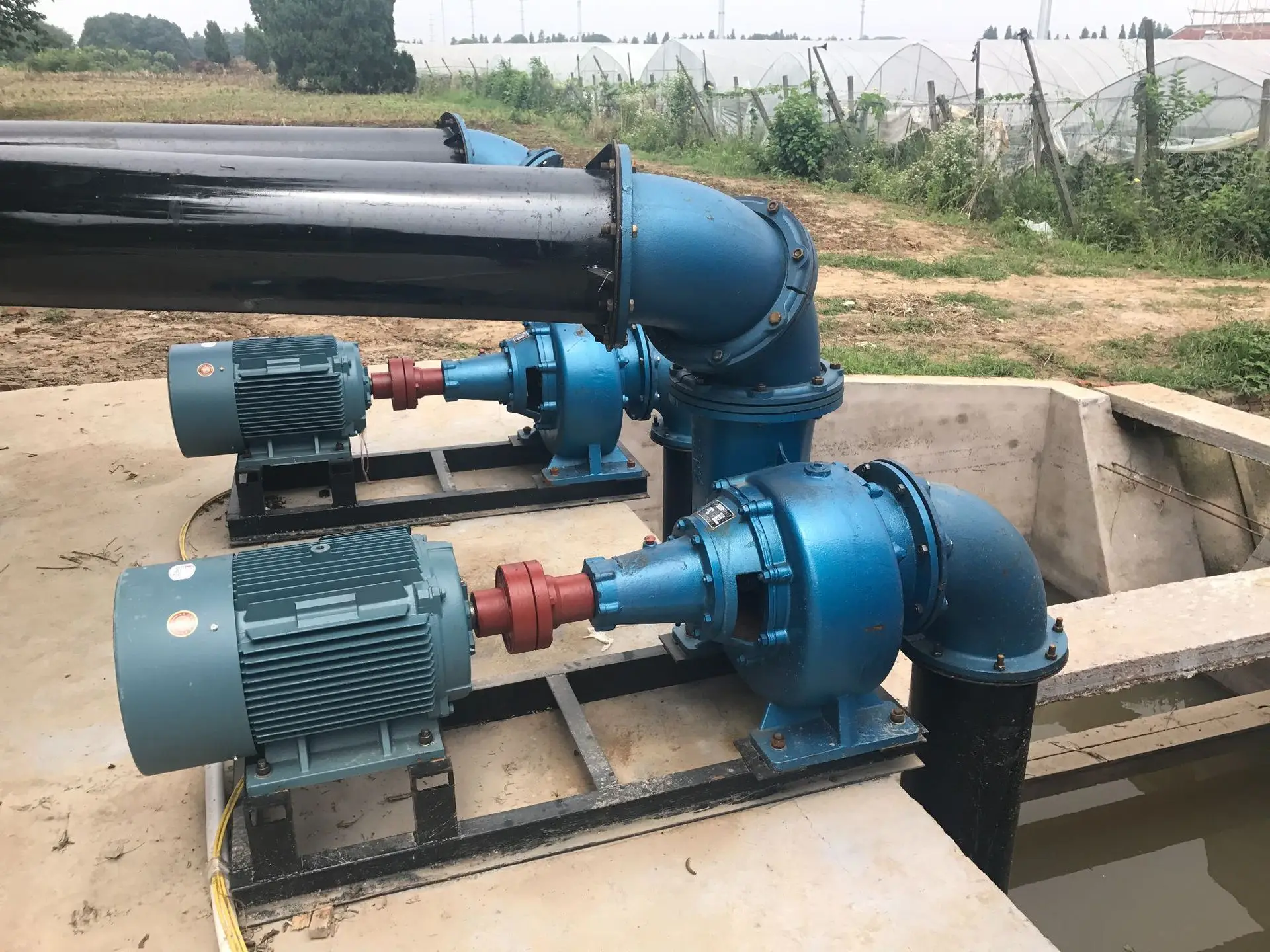 Large Diameter Horizontal Drainage Pump for Agricultural Irrigation ...