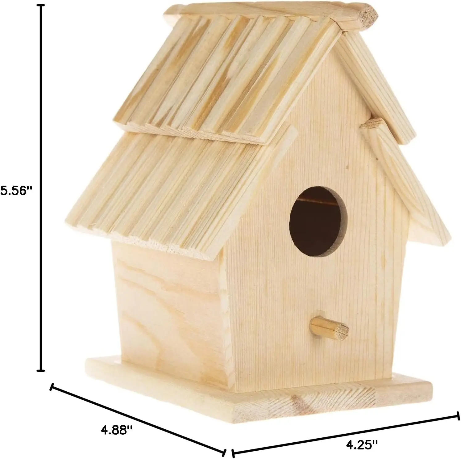 Wholesale Modern Polished Unfinished Wood Birdhouse for Kids and Adults ...