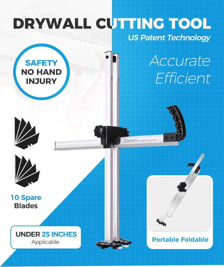 Portable High Accuracy Steel Gypsum Board Cutter Manual DIY Drywall ...