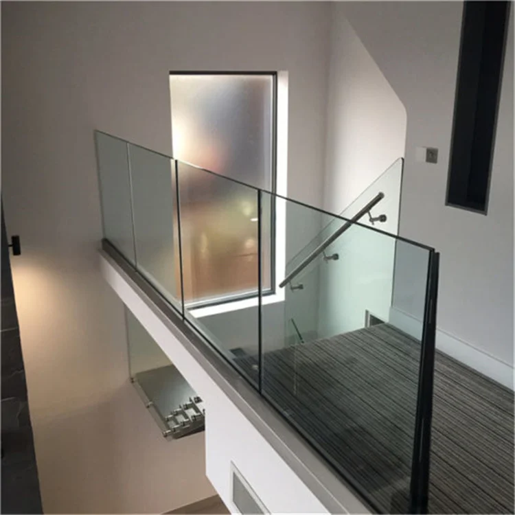 Ace U Channel Glass Railing Pre-embedded Base Shoe Custom Aluminum U ...