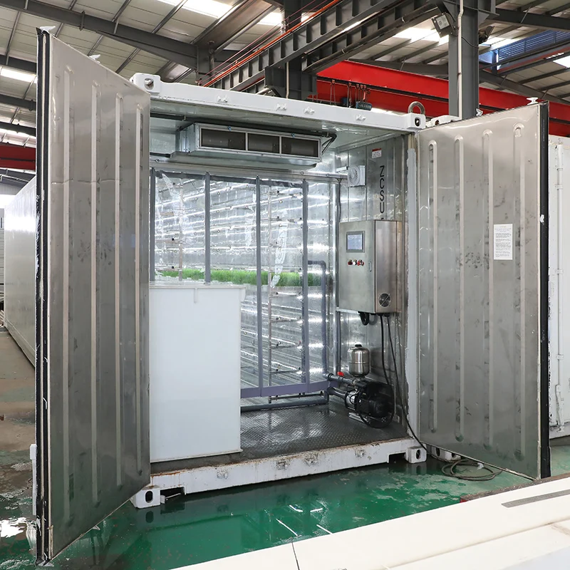 Shipping Container Farm For Hydroponic Fodder Growing System Vertical ...