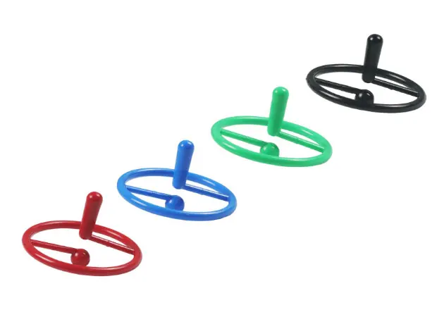 Kids Mini Colored Plastic Gyro Toys Children Adult Relief Stress ...