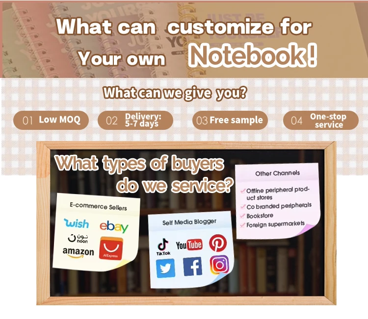 Custom Designed A5 Notebook - Spiral Binding & Thread Sewing
