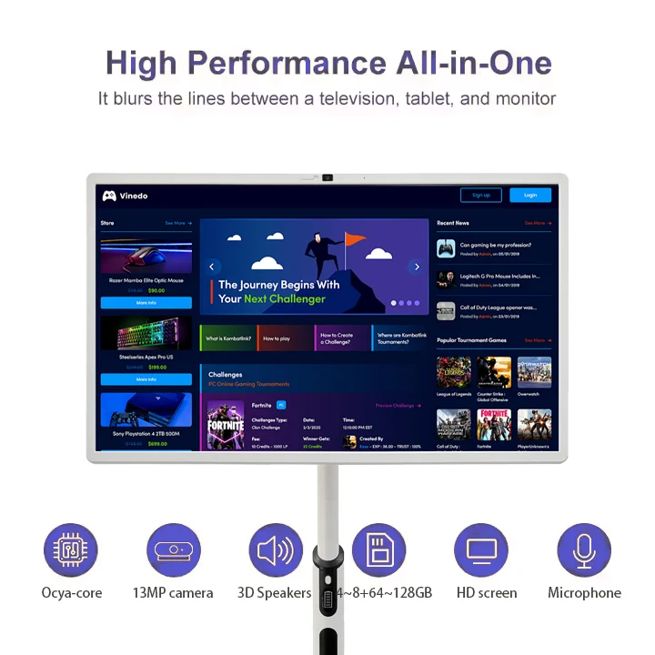 Capacitive Touch Large Size Touch Screen Tablet Tv Wireless Wifi ...