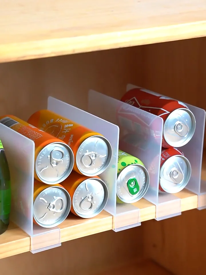 Hot Sale 2 Pieces Transparent Storage Rack Dividers Cabinet Dividers ...