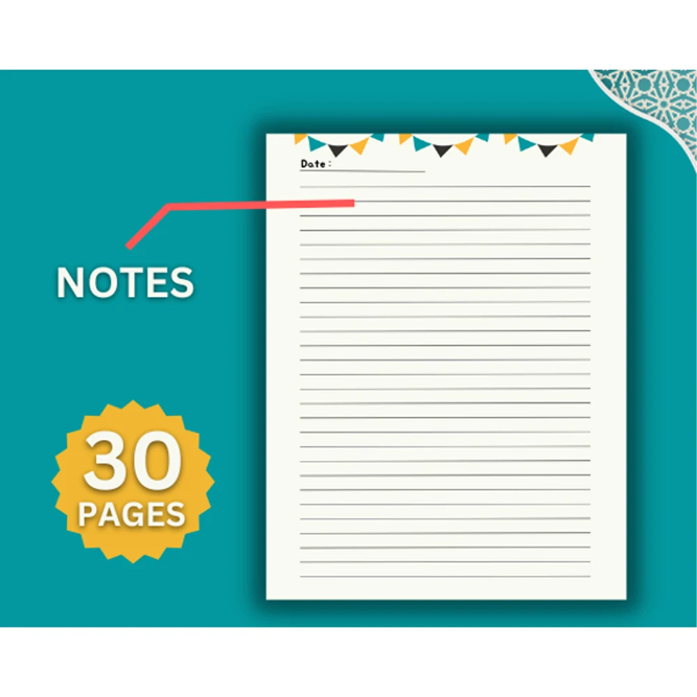 Customizable Ramadan Planner 2024 - Undated Tracker Journal
