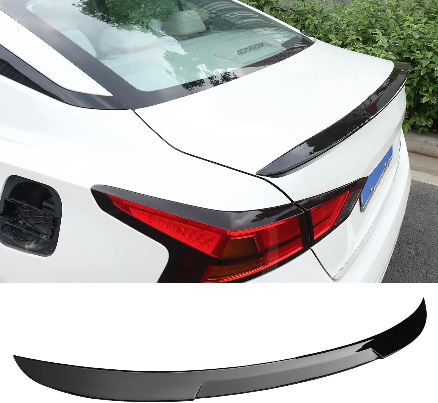Auto Parts Body Kit Car Spoiler Gloss Black High Wing Rear Wing Lip Abs ...