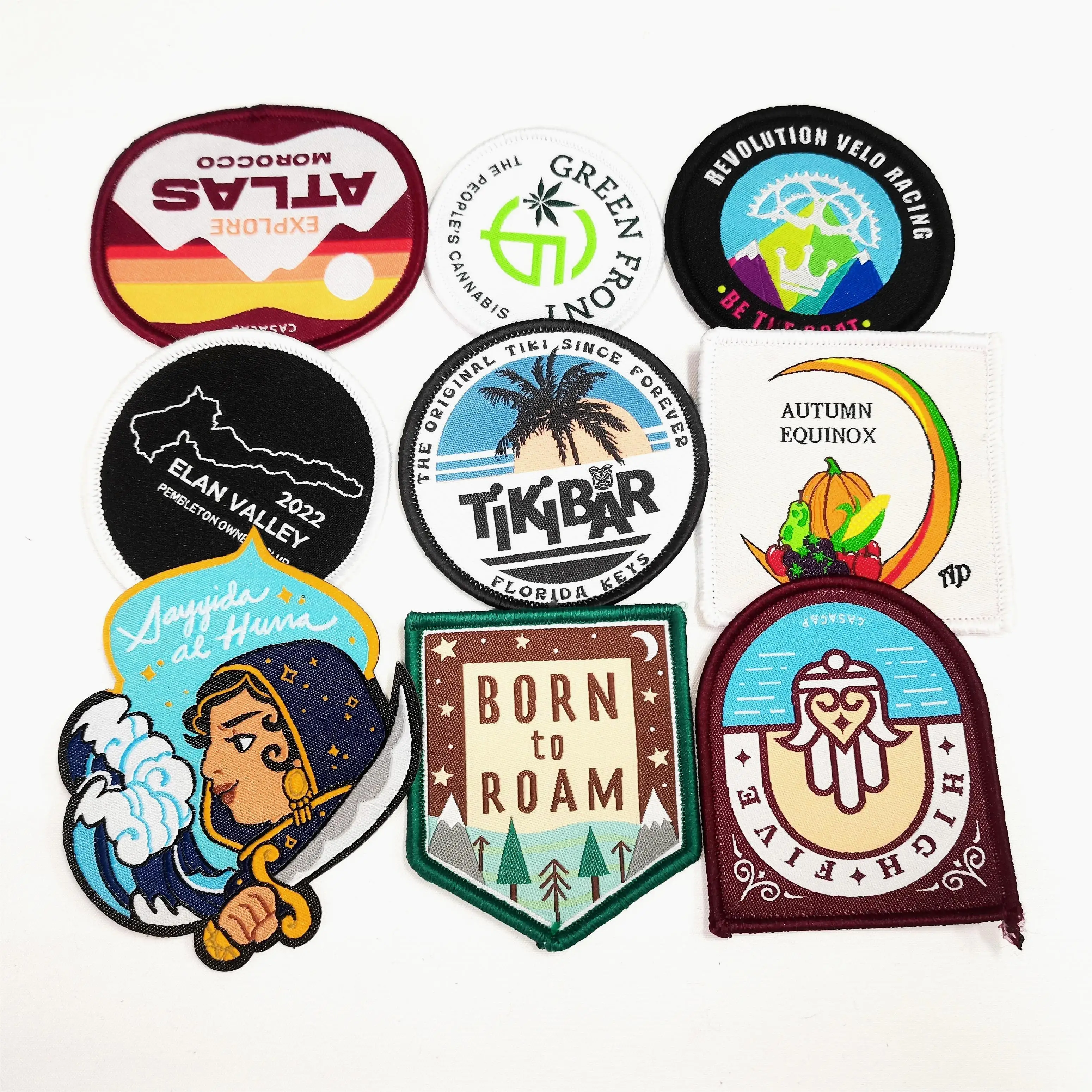 Parches New Design 2024 Custom Made Club Diy Name Logo Woven Badges ...