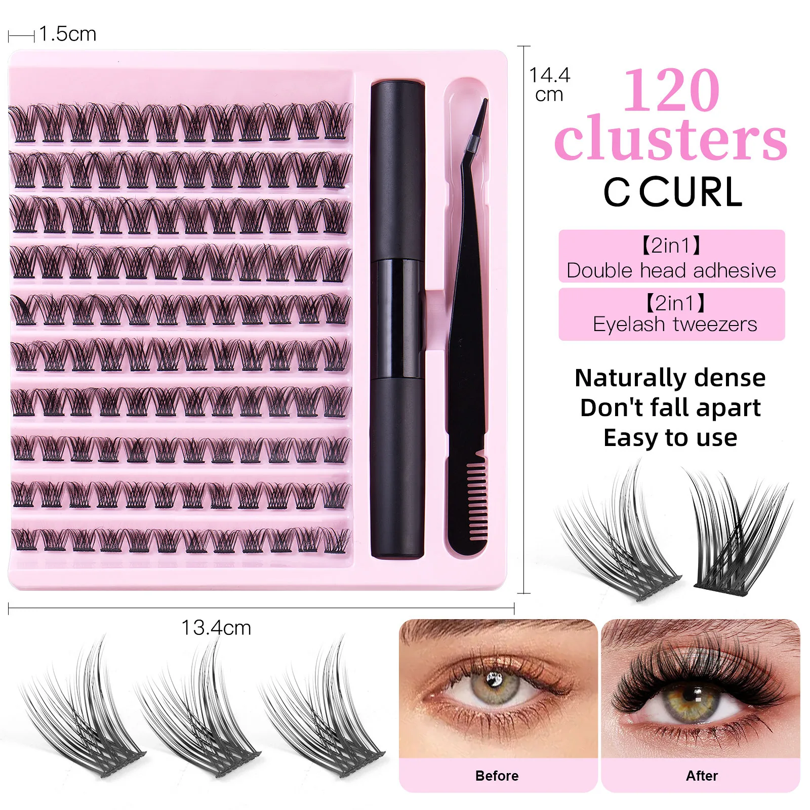 Individual Eyelash Diy Segment Lash Kit Private Label Individual ...