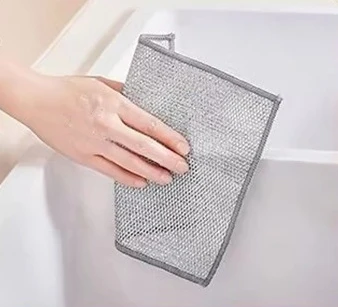 Kitchen Wire Dishcloth Steel Wire Scrubbers Multifunctional Non Scratch ...