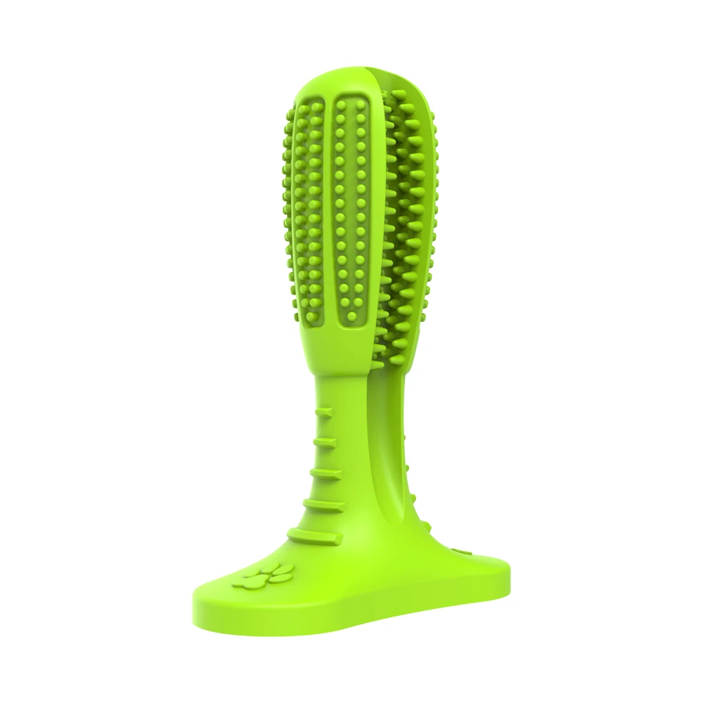 Dog Chew Toy Bone Durable Dog Chew Toy Teeth Cleaning Rubber Toothbrush ...