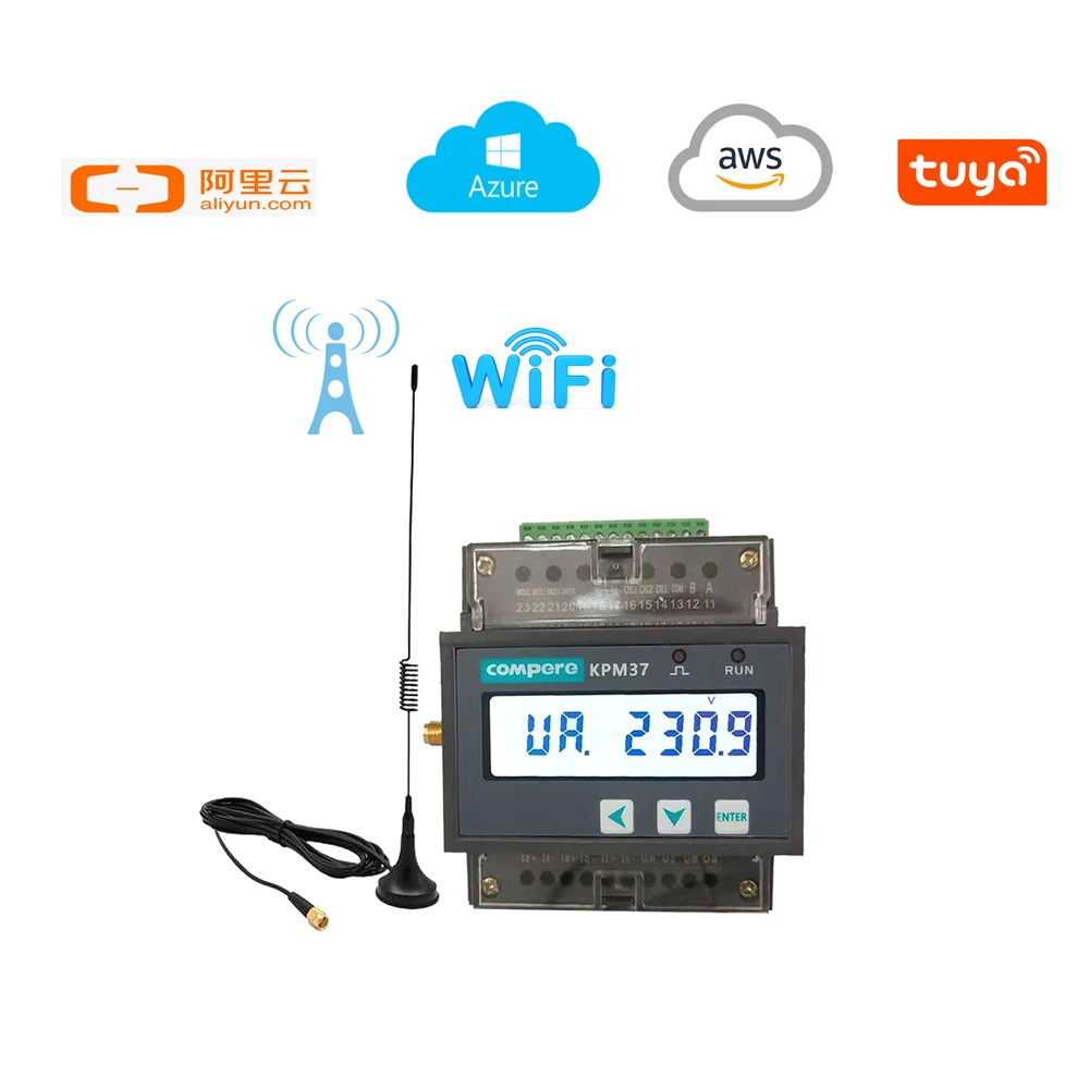 Wifi Energy Meter Power Consumption Monitoring Three Phase Energy ...