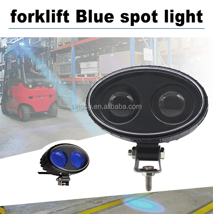 DC10-80V Blue Point Danger Zone LED Lamp 10W Forklift Light