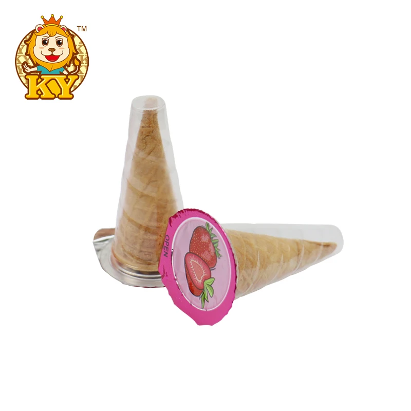 Wholesale Oem Ice Cream Shaped Wafer Cone With Strawberry Chocolate ...