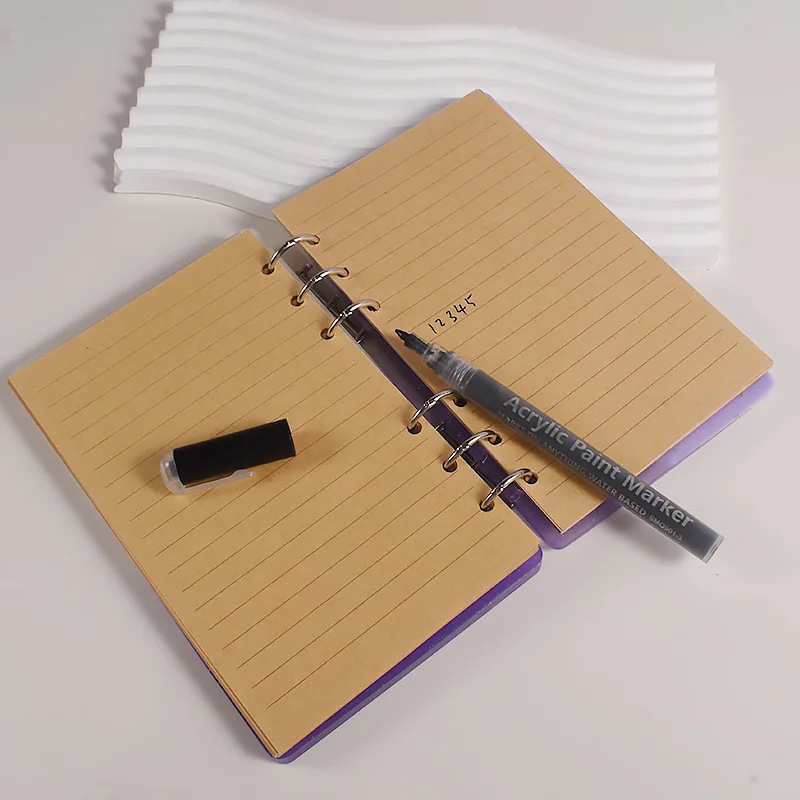 Crystal Glue Quicksand A6 Notebook Quicksand Ice Rectangular Cover ...