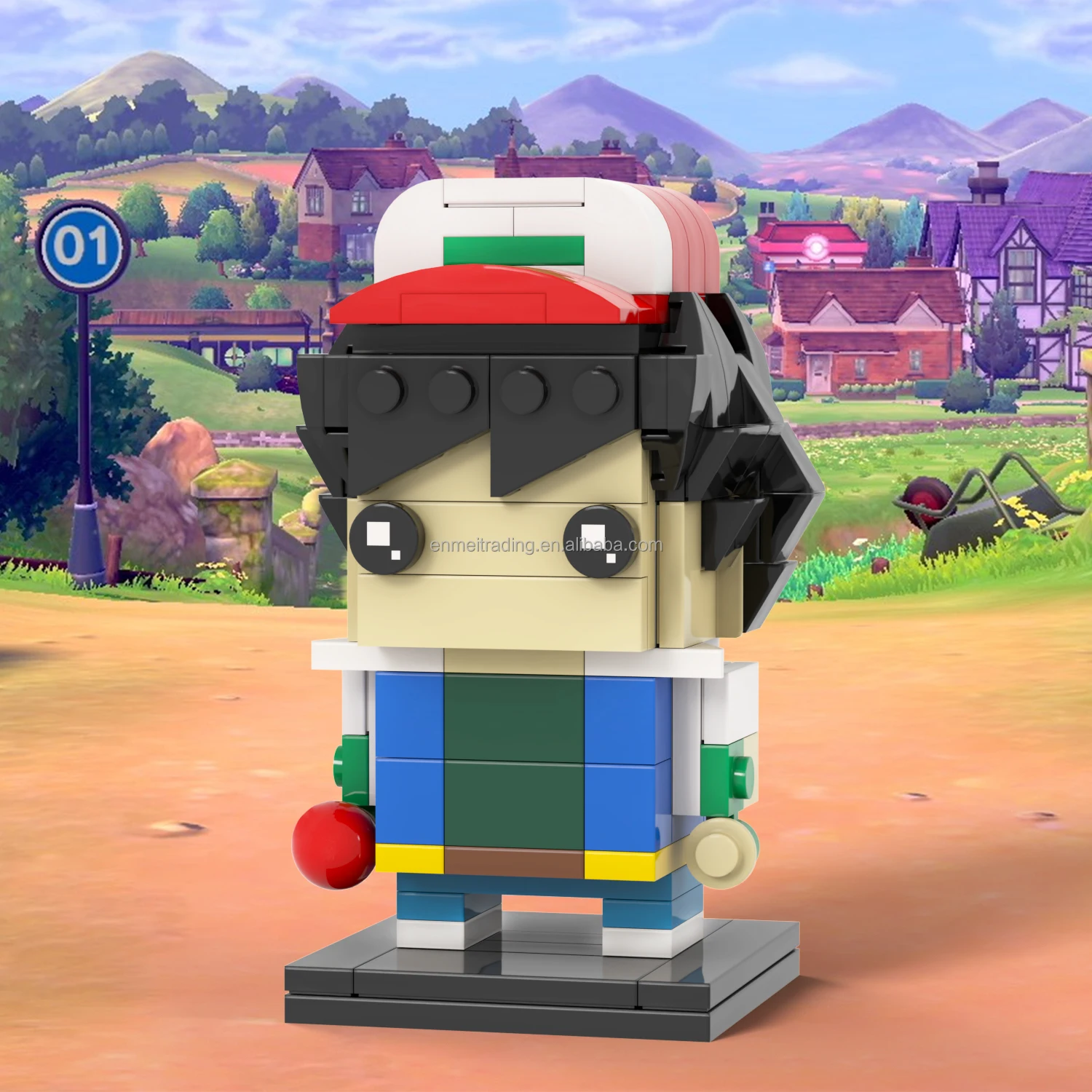 Anime Lego Ash Ketchum Building Blocks Set for Kids, OEM