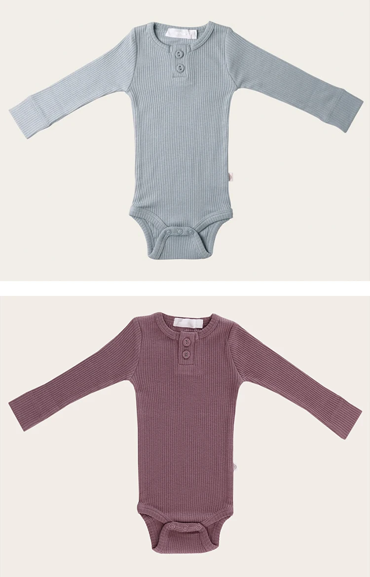 2022 New Arrivals Organic Cotton Modal Newborn Baby Ribbed Clothes ...