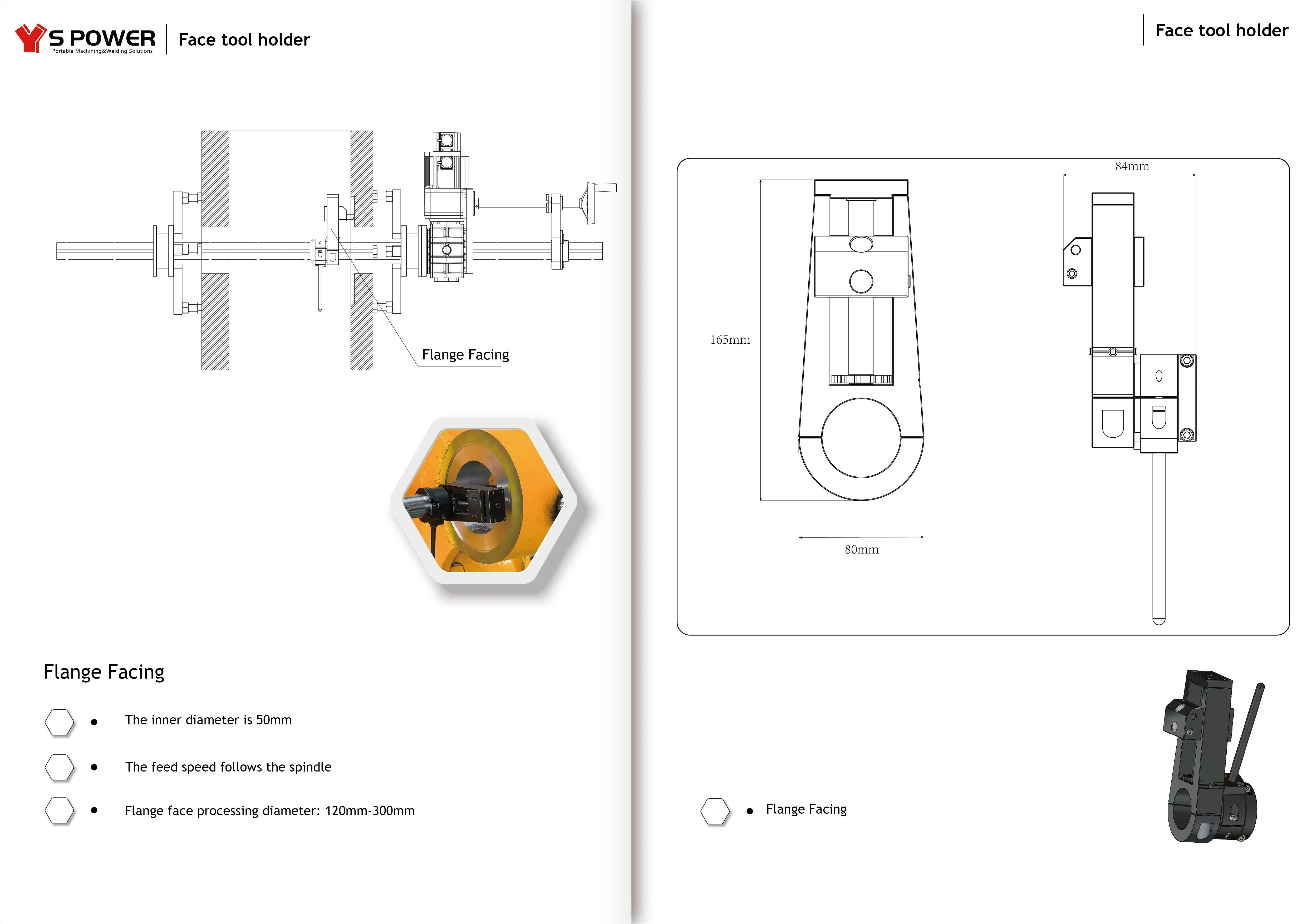 S Power Portable Line Boring Machine 40-300mm for Excavator Repairs ...