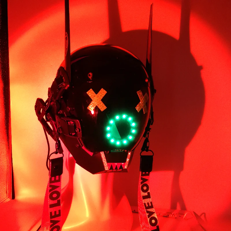 Cyberpunk Mask Cosplay For Female,Futuristic Cyberpunk Tech Wear,Full ...