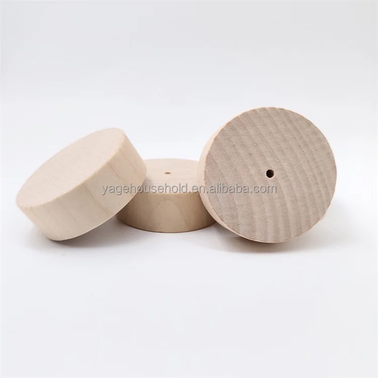 50mm Wood Round Base With Hole Wood Round Pieces Round Disc| Alibaba.com