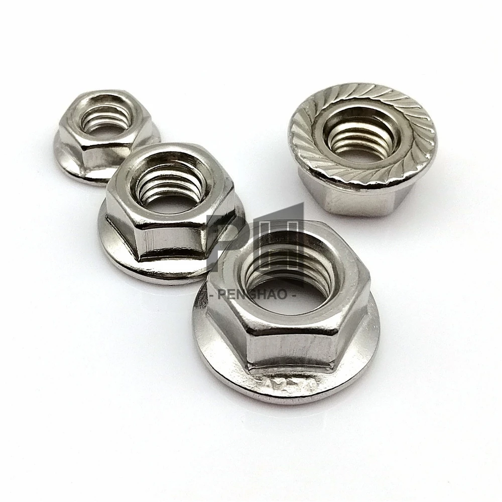 M3 M4 M5 M6 M8 M10 M12 High Quality Stainless Steel Din6923 Hexagon Hex ...