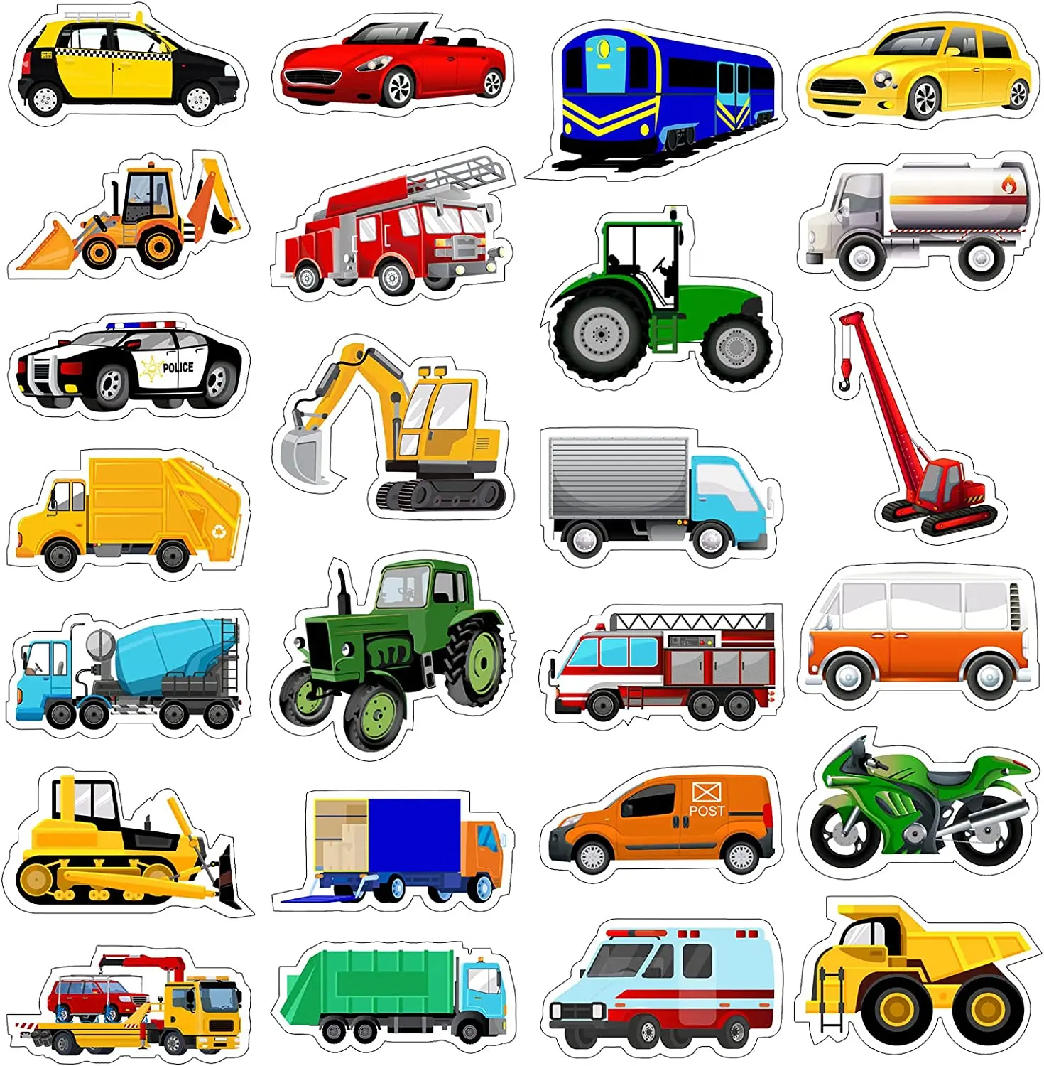 500 Pcs Truck Stickers - Fun for Kids, Durable & Customizable