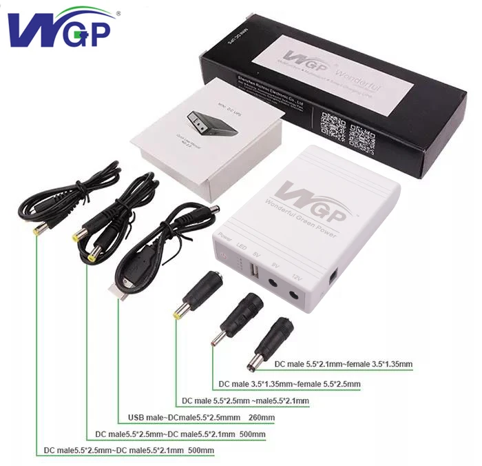 Wgp Ups Dc 5v 9v 12v Online 18650 Lithium Backup 1a 2a Battery Supply ...