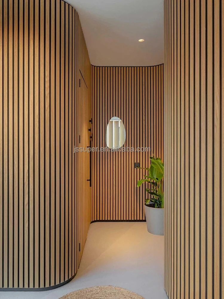 Solid Wooden Slat Rotating Grille Wall Panel - Durable & Stylish