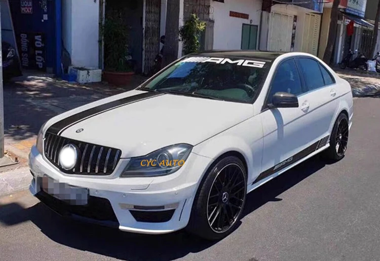 C CLASS W204 Modified Grille for Mercedes Benz W204 Mesh Grilles GT ...