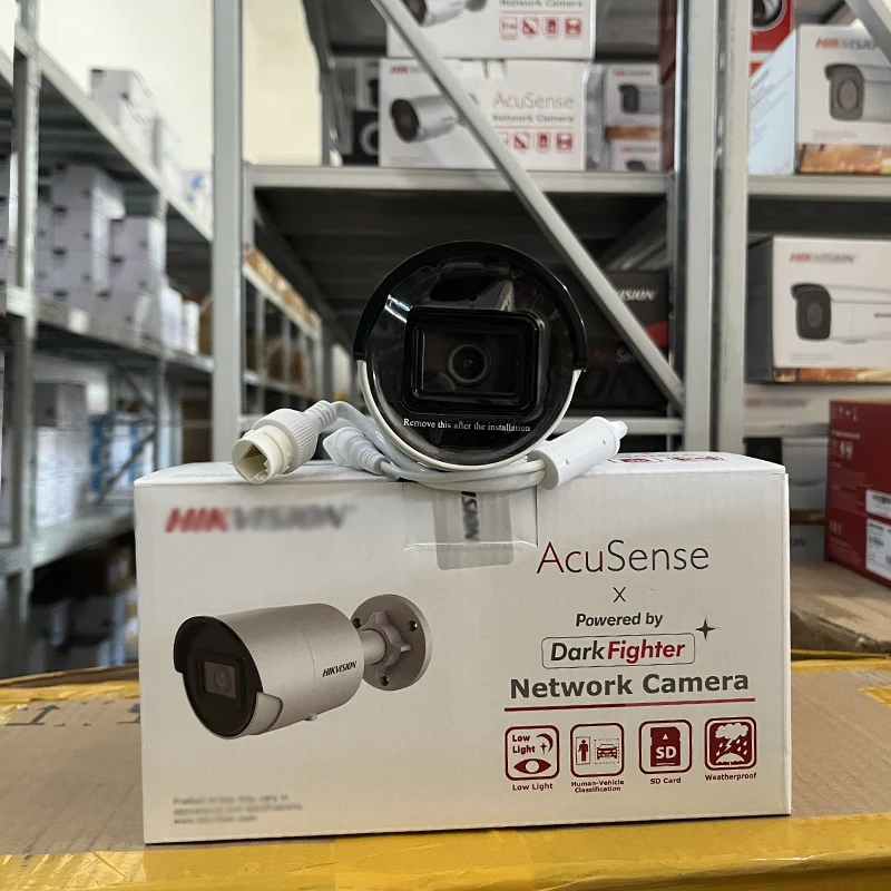 Ds-2cd2086g2-iu Ds-2cd2086g2-iu/sl Darkfighter Hik 4k Acusense Fixed Mini Bullet Network Camera ...