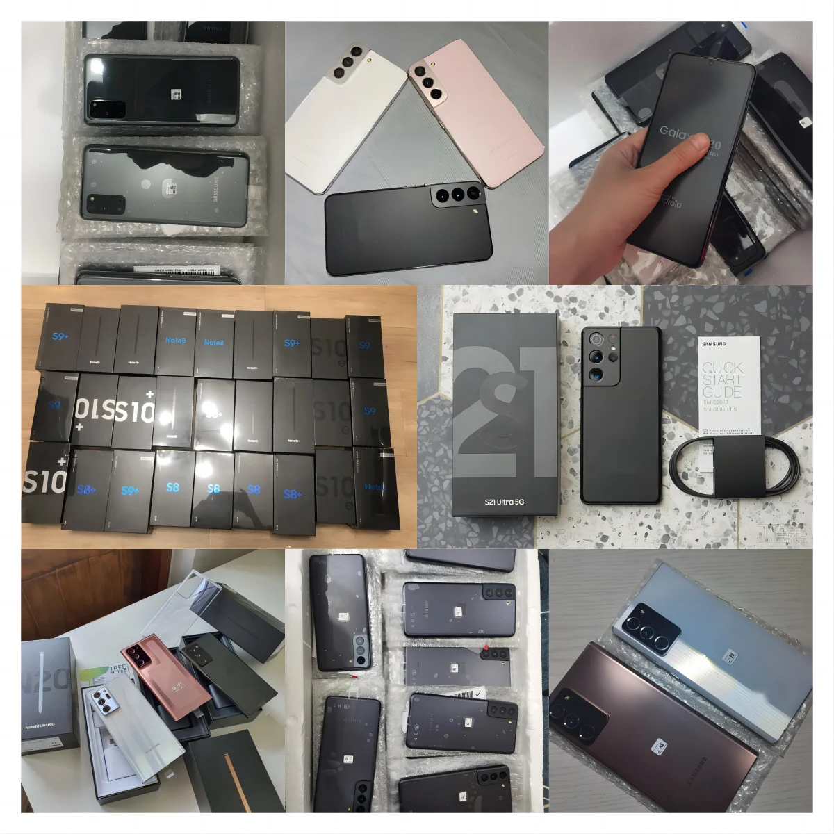 Wholesale Used Original Flip Android Phones for Samsung Z Fold 2 3