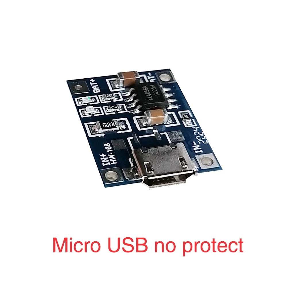 Type-c/micro/mini Usb 5v 1a 18650 Tp4056 Lithium Battery Charger Module ...