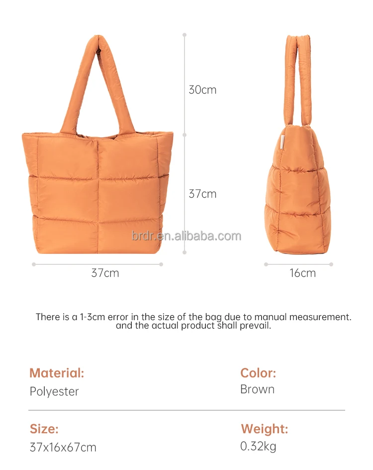 Quilted Puffy Handbag - Versatile & Stylish All-Season Carrier