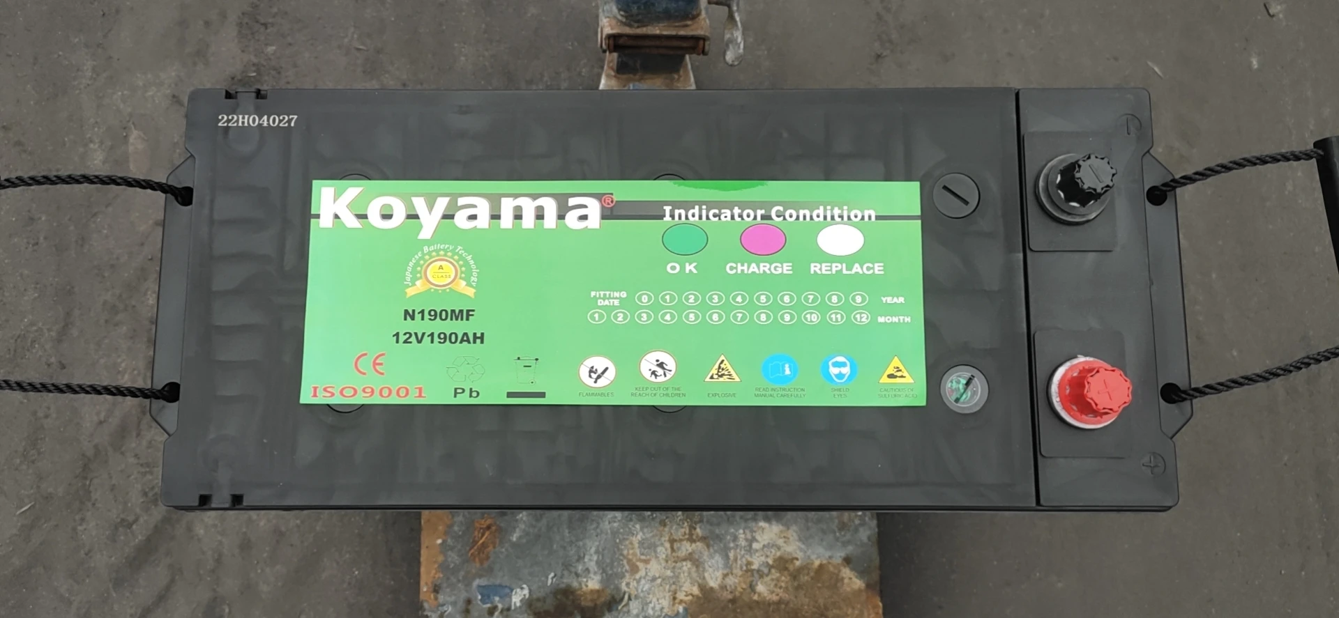 Big Car Battery 6ST-190 12V190Ah, Maintenance Free Truck Battery for ...