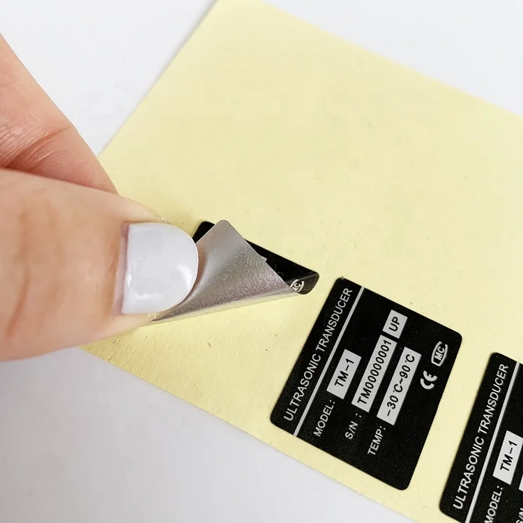 Customized Waterproof Plastic Sticker Printing Private Matte Silver ...