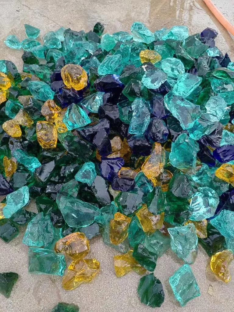 Wholesale Crushed Glass Sand Gravels Block for Garden Paver Landscaping