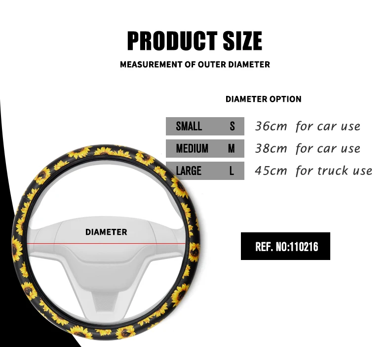 Pvc Large Size Steering Wheel Cover Great Grip Anti-slip Design - Buy ...