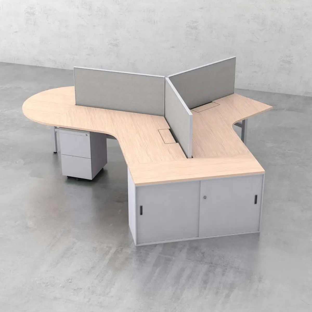 V Shape 10 Person Office Workstation Guangzhou Desk Home Table Luxury ...