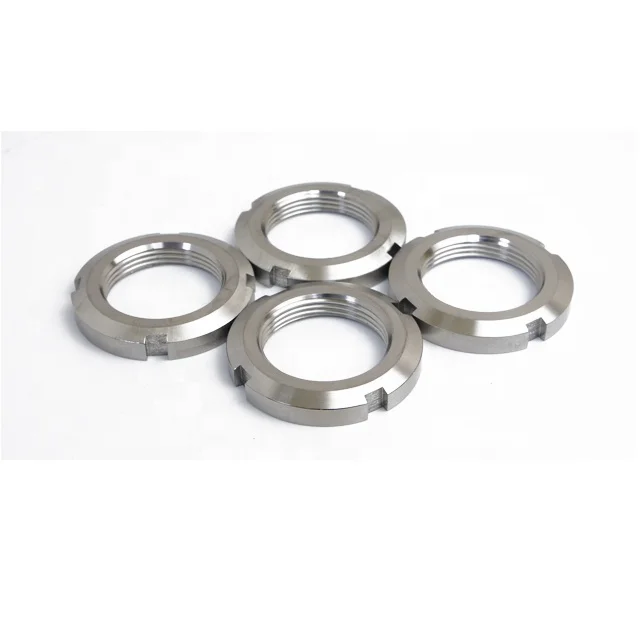 DIN981 Standard Steel Round Slotted Shaft Nut, M20~M80 Locknuts for Use ...