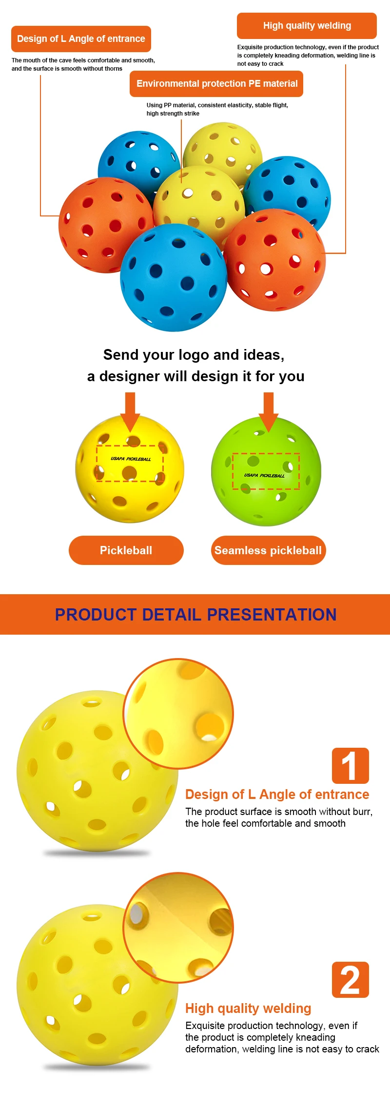 LOKI Pickleball Balls - High Quality and Custom Logo Support