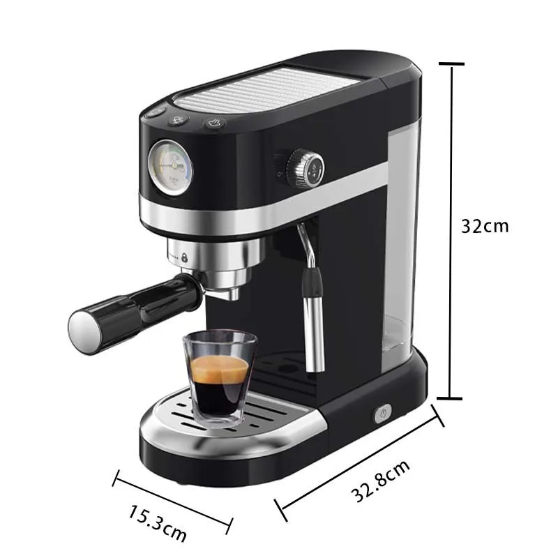 New Design Small Household 1.4l 19bar Semi-automatic Espresso Maker ...