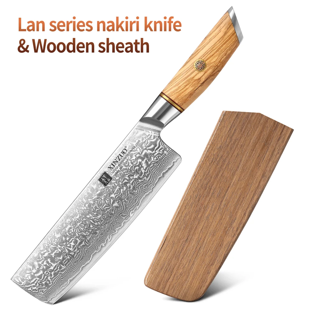 XINZUO Walnut Wood Sheaths - Durable Kitchen Knife Protectors