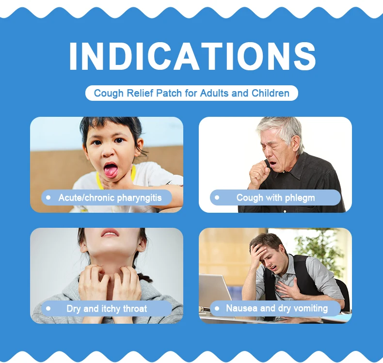 Oem Herbal Organic Kids Cough Relief Patch Stop Coughing Hodaf Adhesive ...