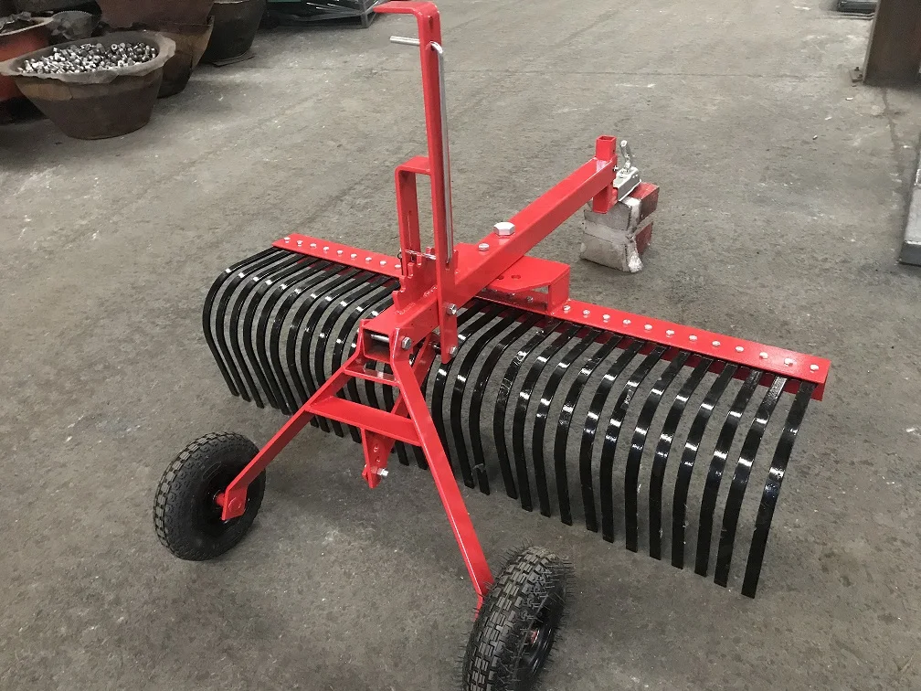 ATV Tow Behind Landscape Rake - Efficient Farm Implement